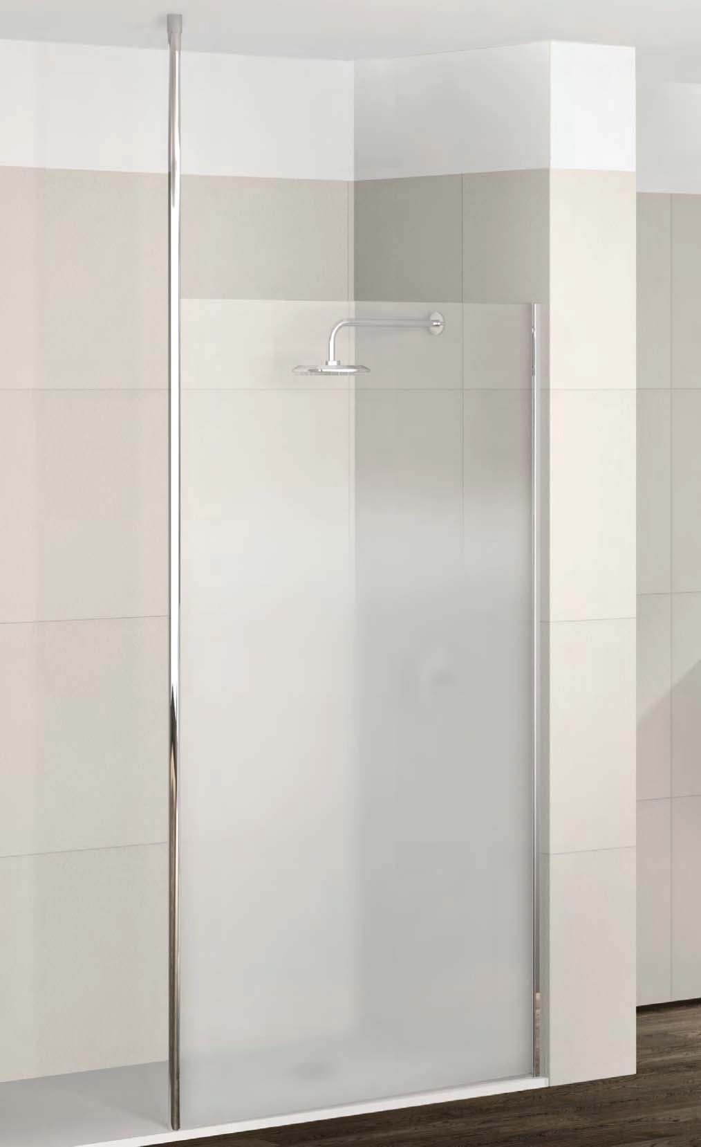 Doccia Walk in Kalt 100 cm supporto a soffitto argento/lastra fumè ...