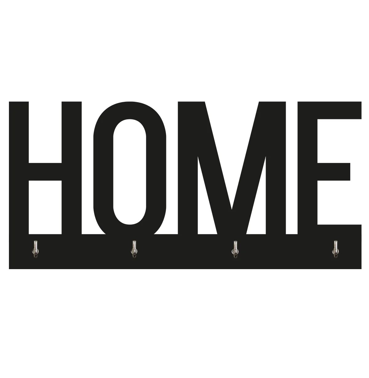 Appendi chiavi da muro adesivo con scritta "home" 20 x 9,5 x 0,6 cm ...