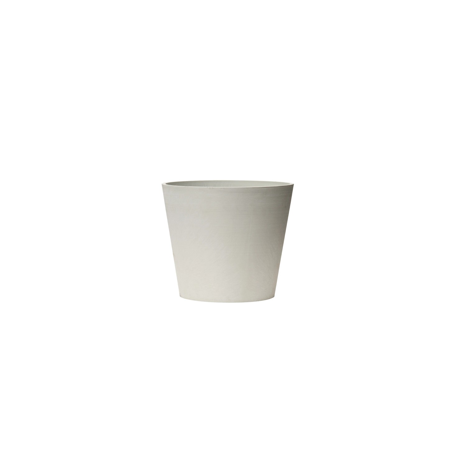 Vaso per piante in plastica ø 40 x h 34 cm senza buchi bianco acquista ...