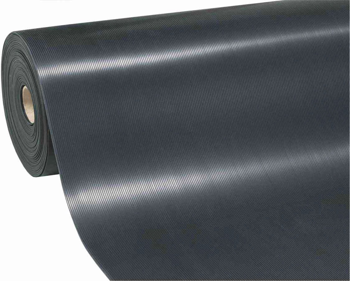 Rotolo pavimentazione in gomma Millerighe 120 cm al taglio acquista da OBI