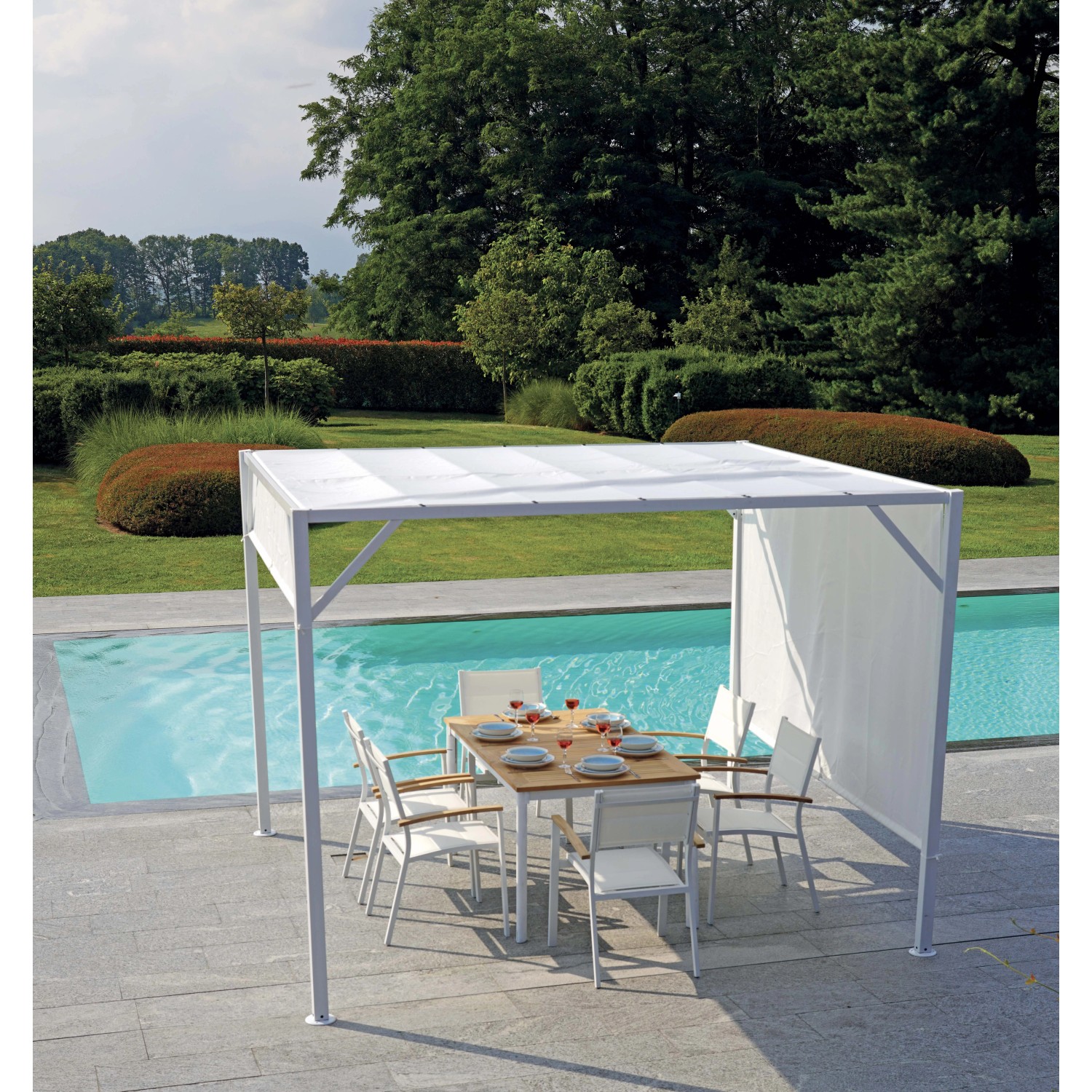 Pergola in ferro BCO 300x300x210 cm acquista da OBI