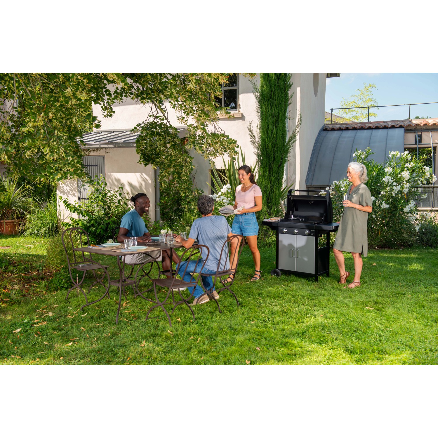 Barbecue a gas EX3 3 bruciatori nero acquista da OBI