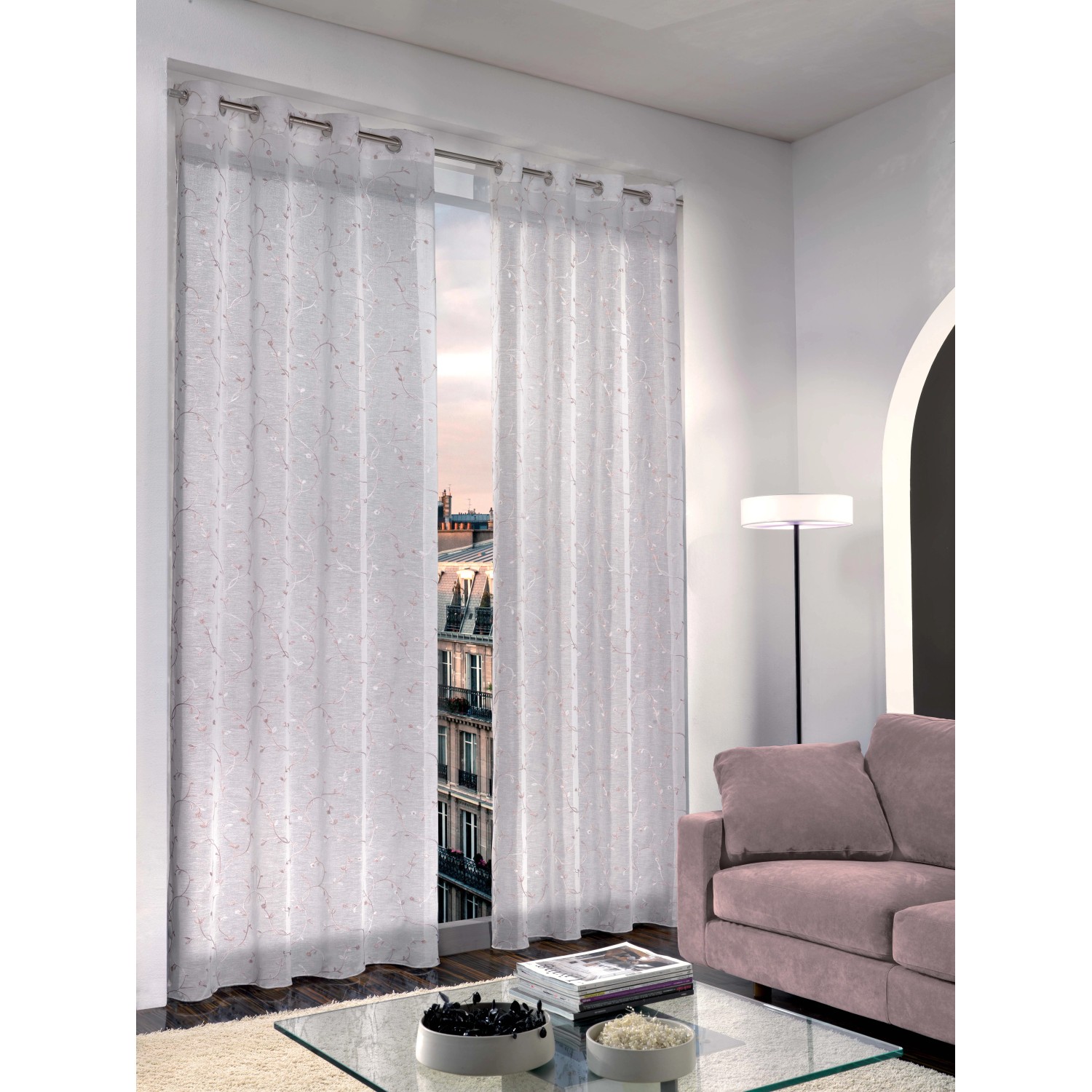 Tenda con anelli Mandy naturale 140x280 cm acquista da OBI