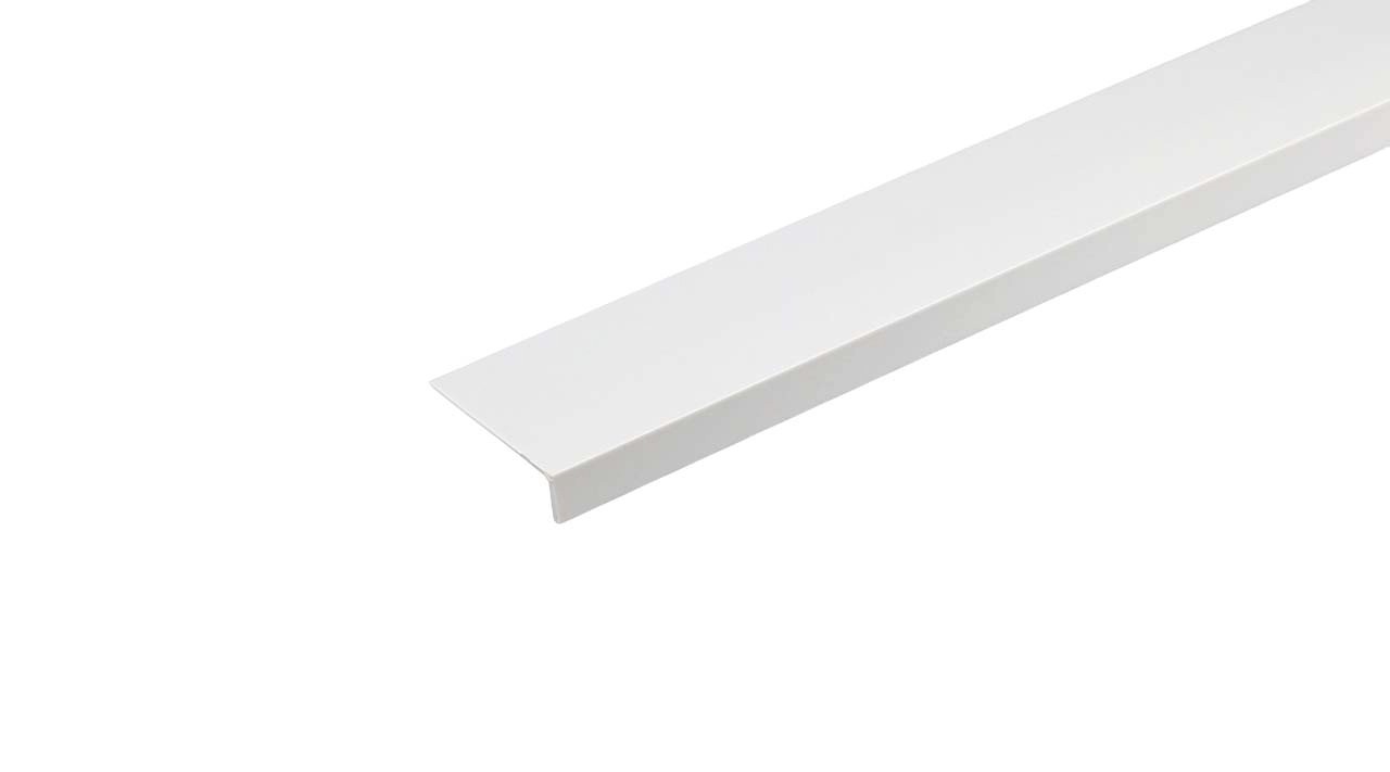 Profilo angolare a L adesivo 1 m 20x8 mm in pvc bianco opaco acquista ...