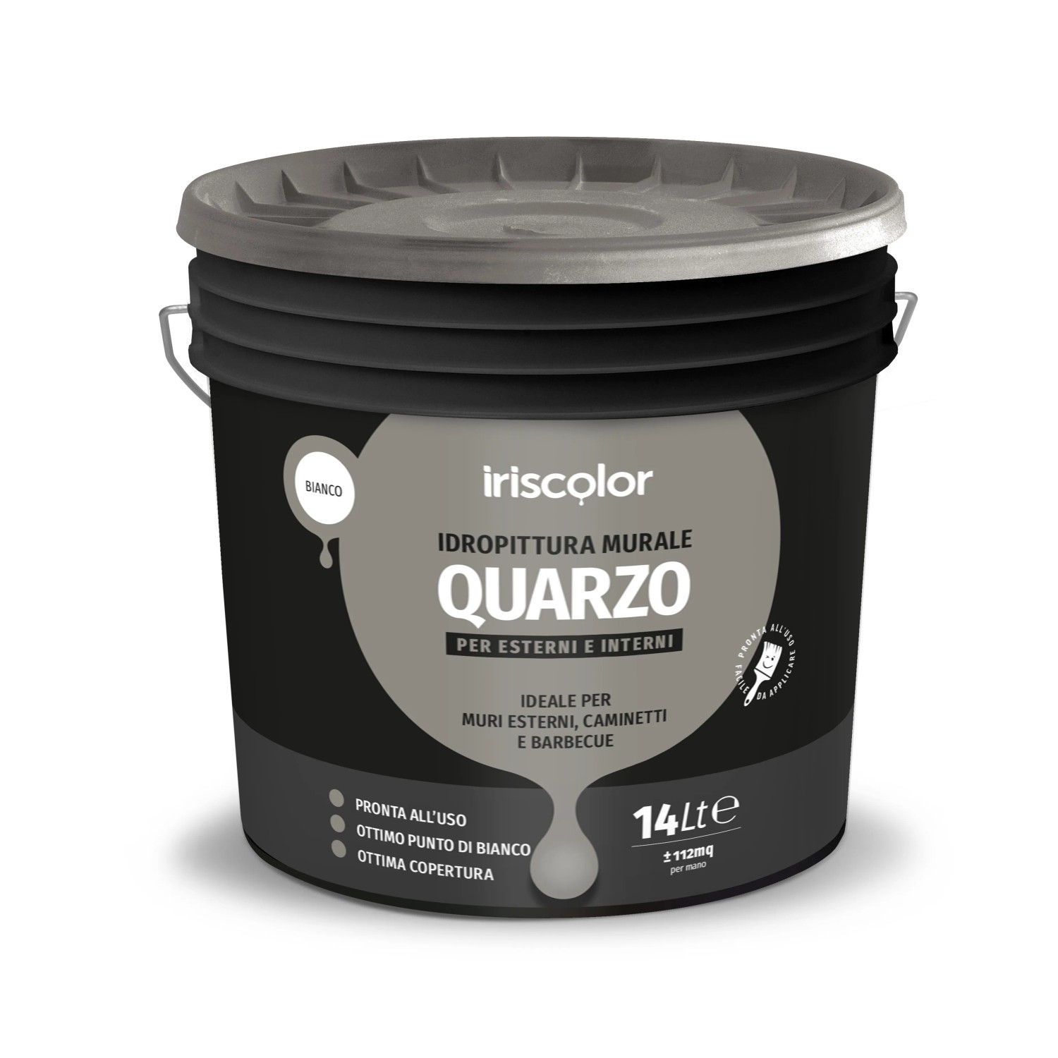 Pittura al quarzo per esterno Iris Color 14 l bianco acquista da OBI