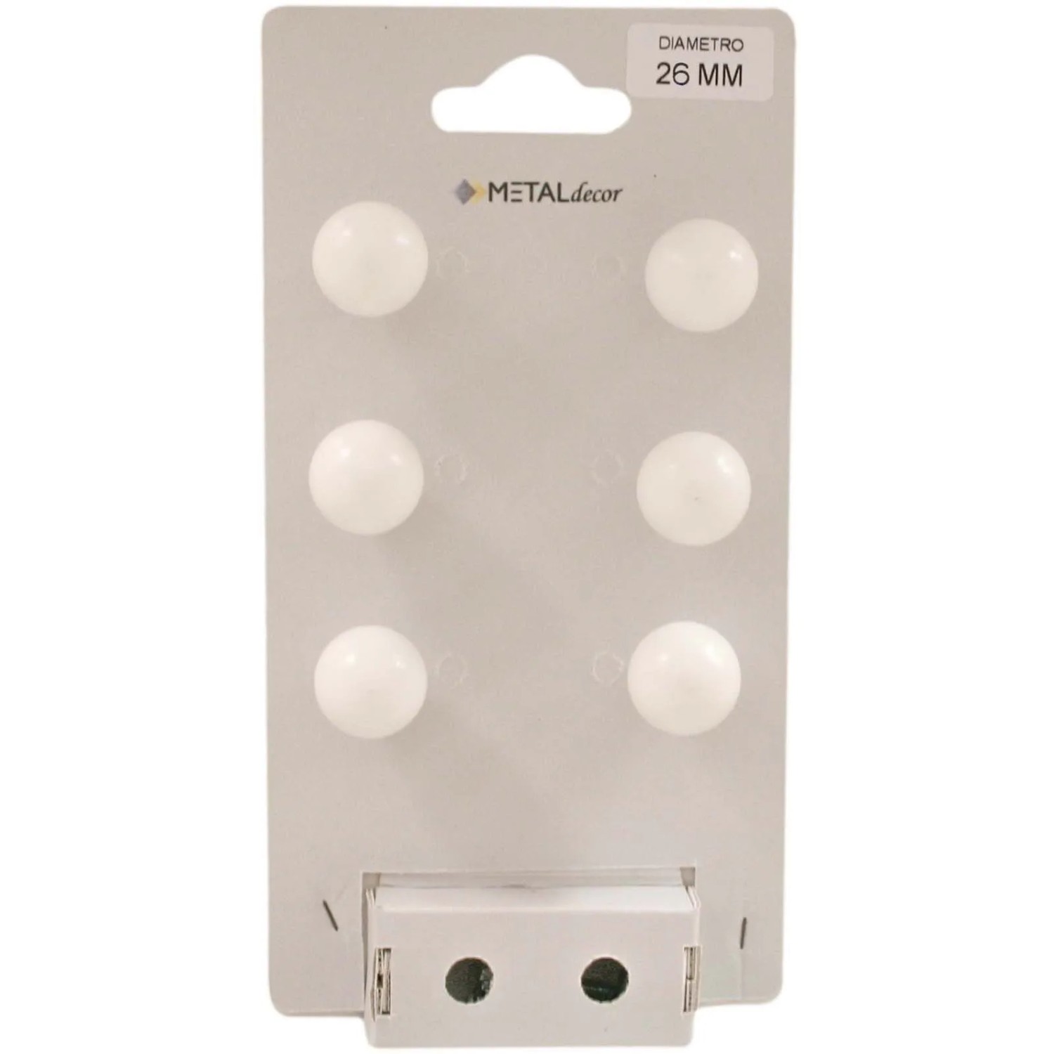 Kit 6 pomoli in faggio ø 26 mm laccato bianco acquista da OBI