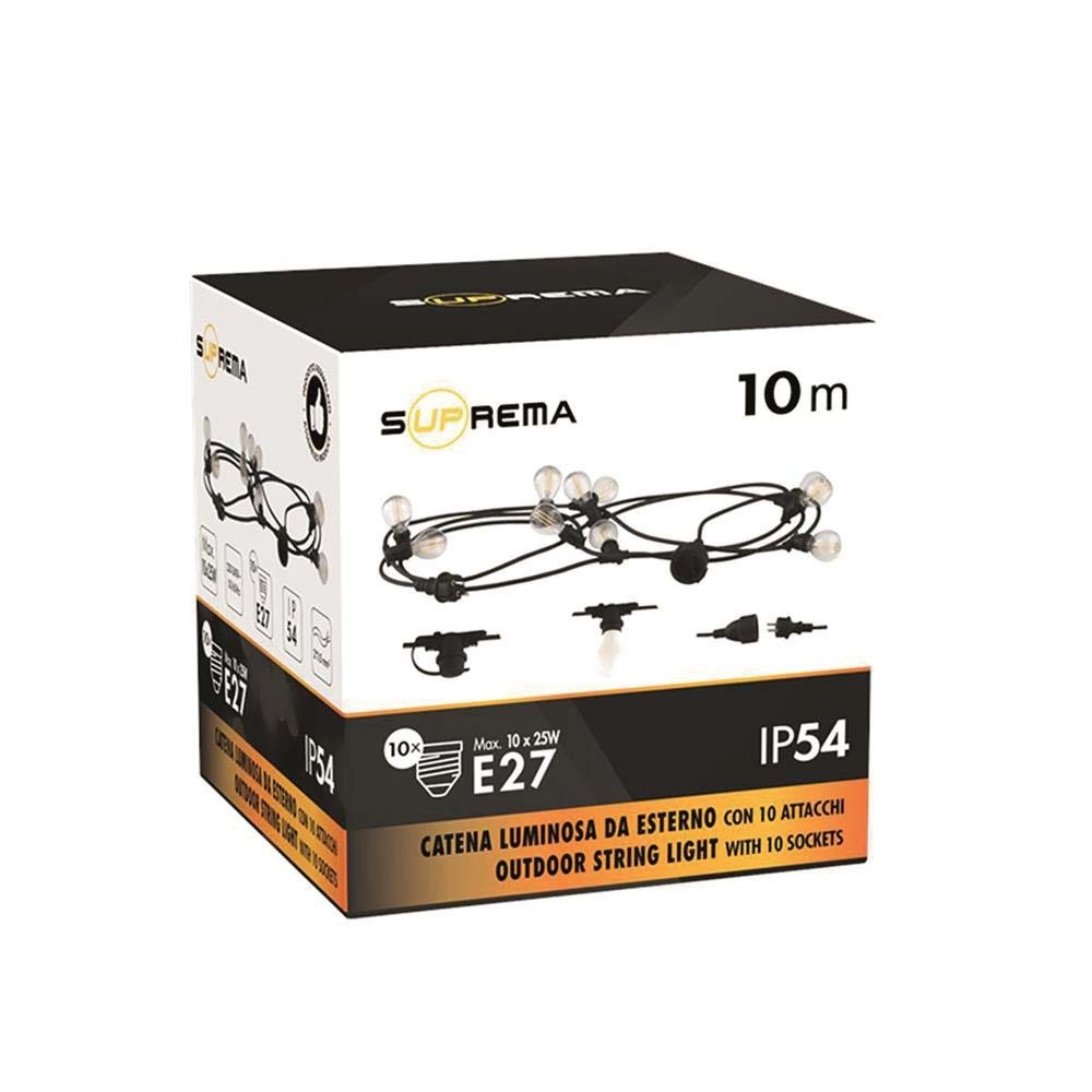 Catena luminosa da esterno 10 attacchi 10 m acquista da OBI