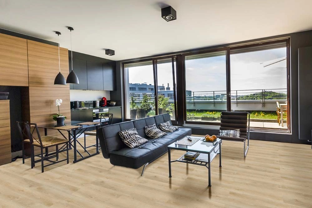 Pavimento SPC Grundo beige sp 5 mm 121,9x17,8 cm | OBI