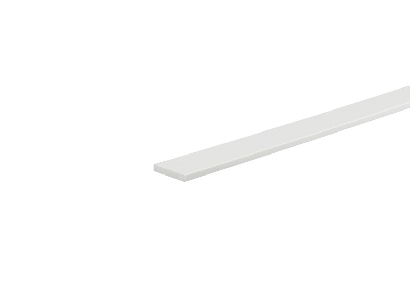 Profilo piatto 1 m 25x3 mm in pvc bianco opaco | OBI