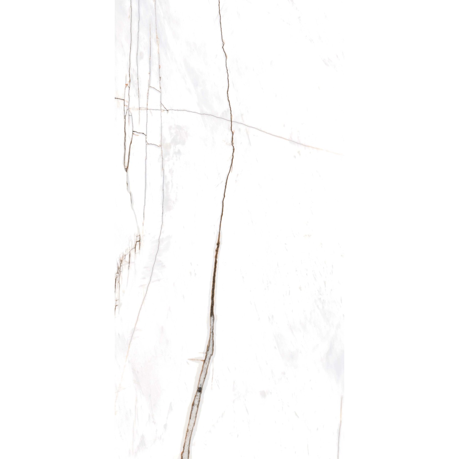 Piastrella in gres porcellanato Marble bianco lappato 59,6x119,2 cm 1 ...