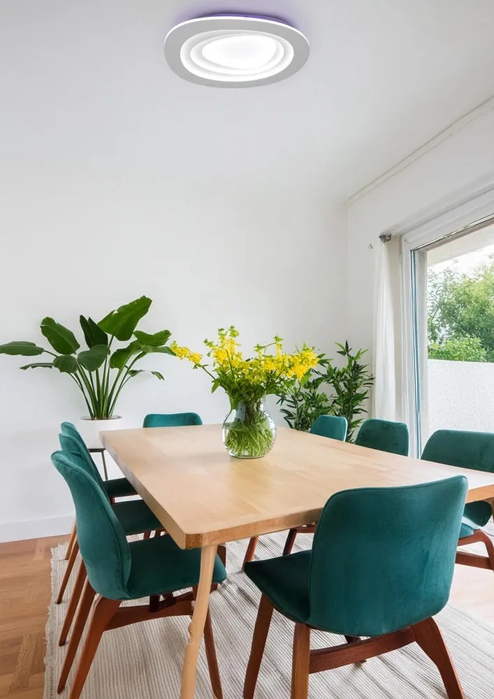 Plafoniera LED Astrid 3400 lm CCT 41x35 cm bianco acquista da OBI