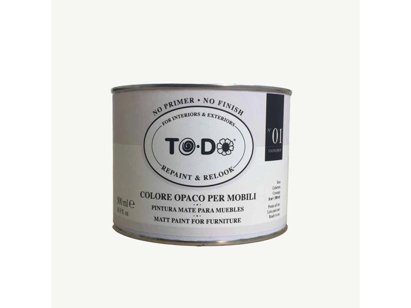 Colore opaco per mobili To-Do n.1 Snowdrop 500 ml acquista da OBI