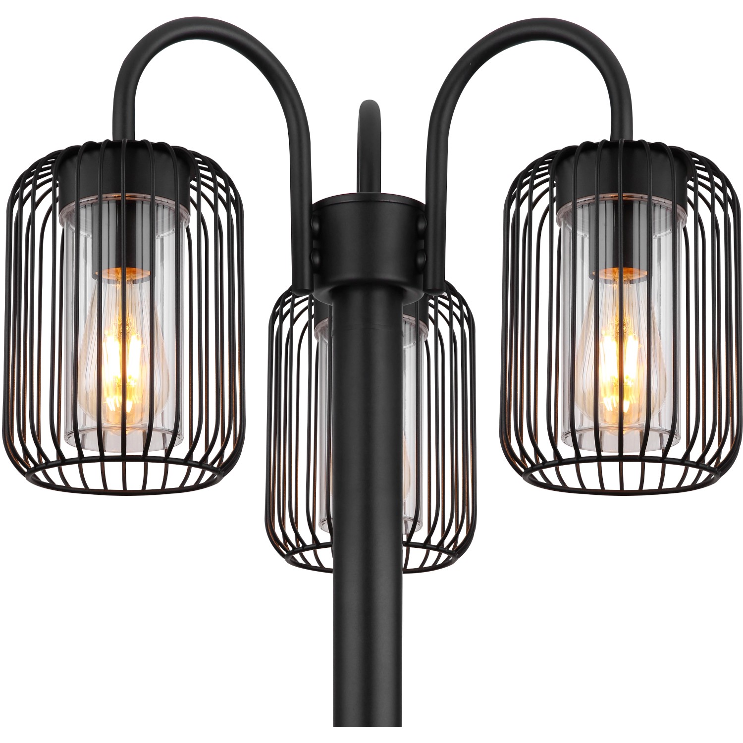 Lampada per esterni Nina a 3 luci nero opaco 485x1800 mm 3xE27 max. 15 ...