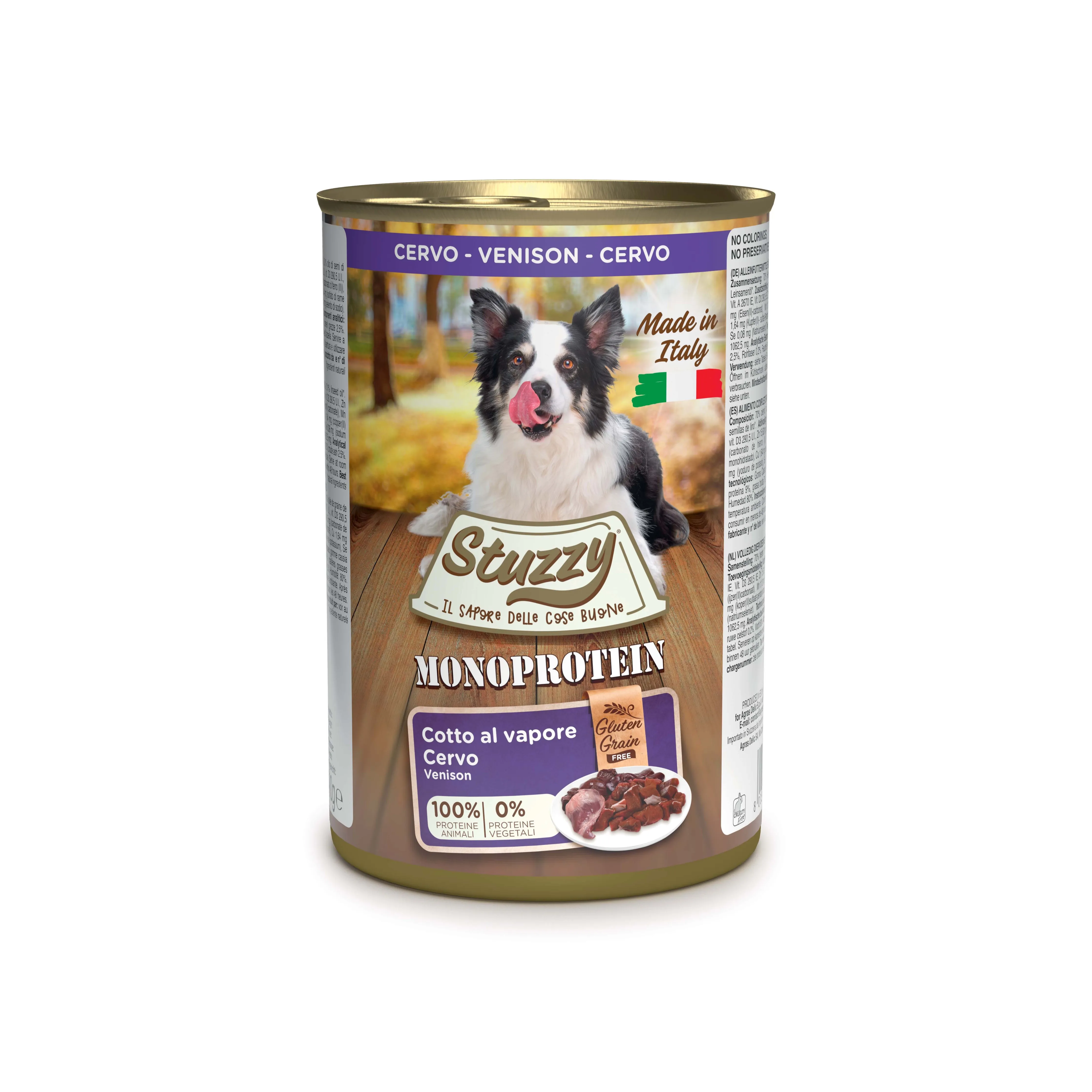 Cibo umido per cani Stuzzy Monoprotein Cervo lattina 400 g | OBI