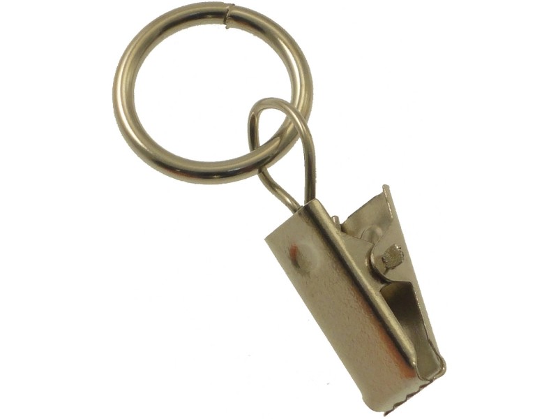 Pinze per tende in metallo nichelato 6 pz acquista da OBI