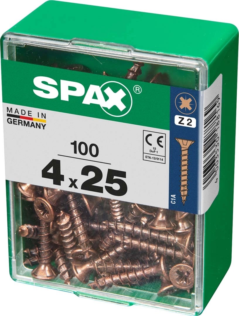 Vite SPAX TSP POZI bronzata 4x25 M 100 pz acquista da OBI