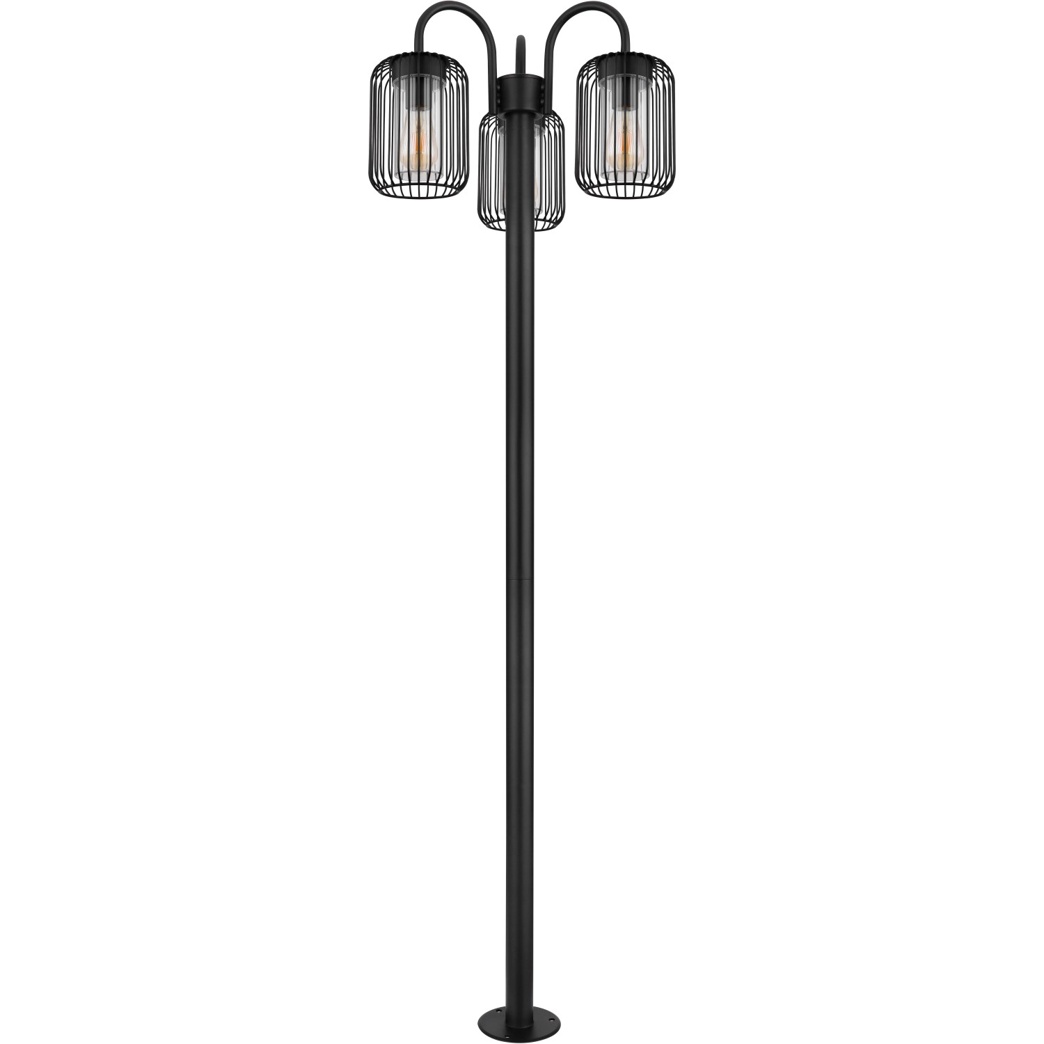 Lampada per esterni Nina a 3 luci nero opaco 485x1800 mm 3xE27 max. 15 ...