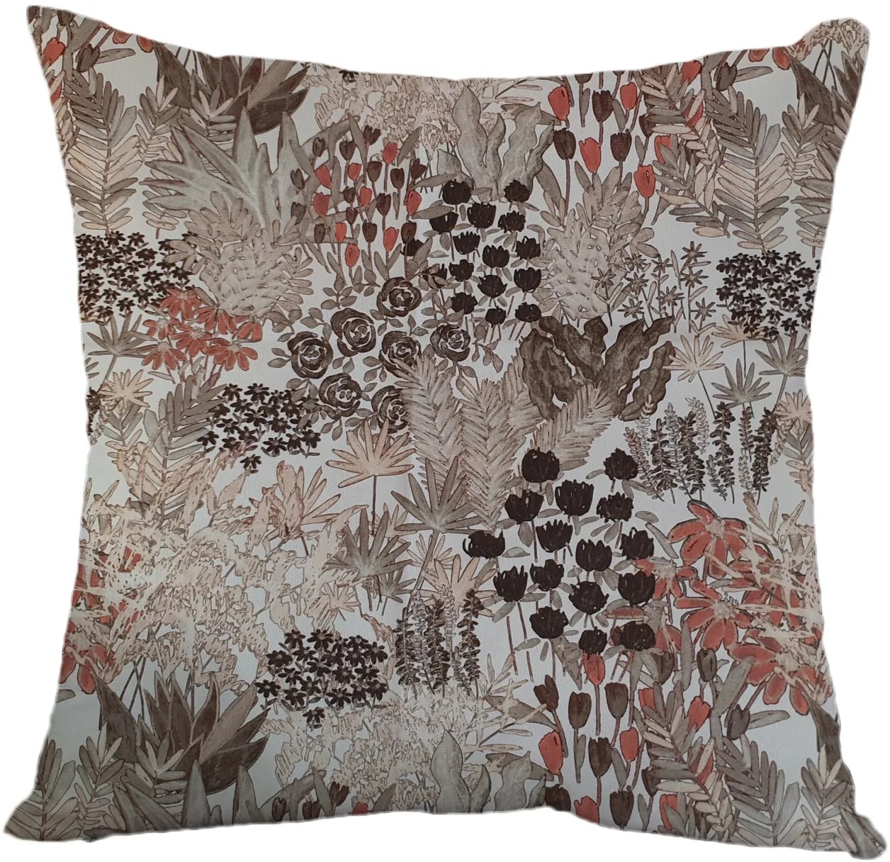 Fodera per cuscino fantasia floreale terracotta 40x40 cm acquista da OBI