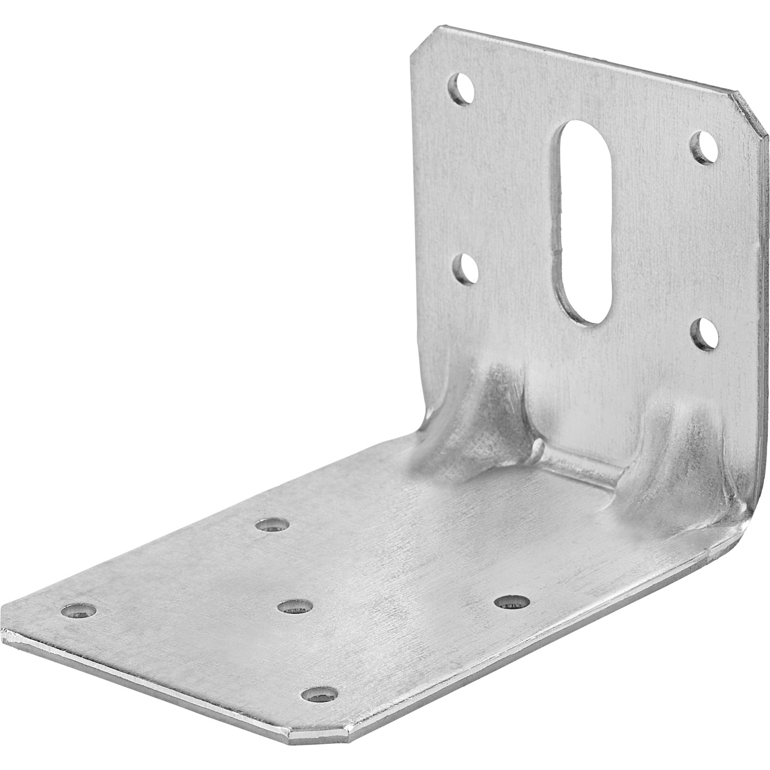 Staffa angolare con foro asola acciaio zincato 90x60x60 mm | OBI