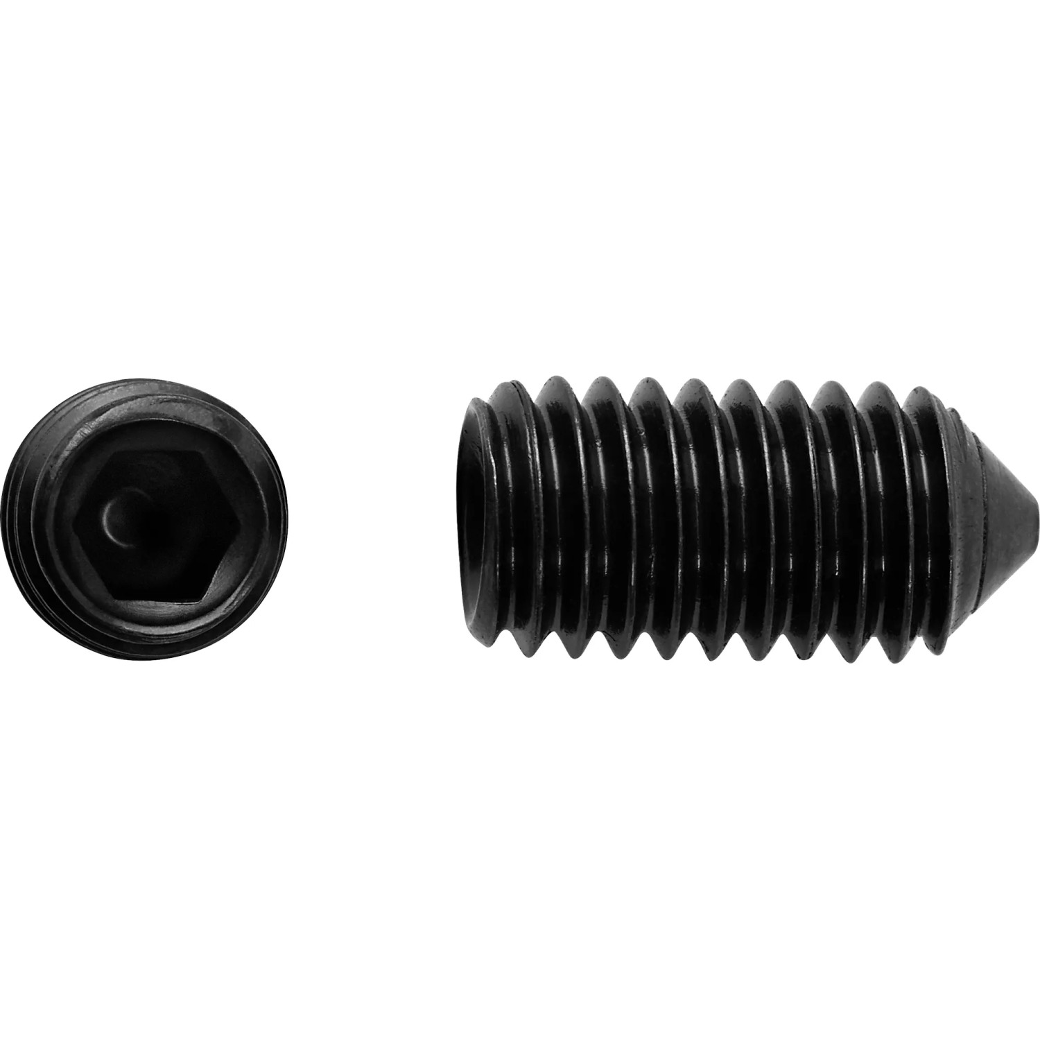 Grano a punta LUX M6 x 10 mm 8 pz