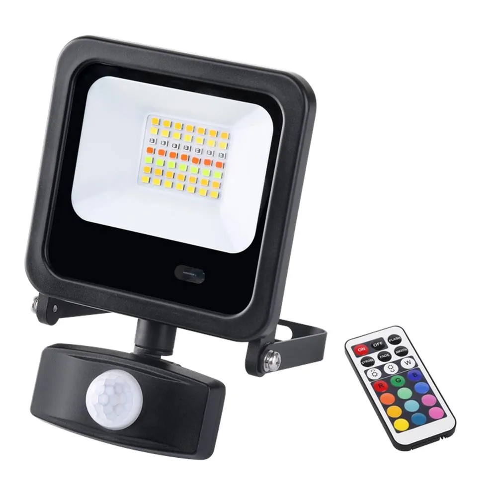 Faro led 20 W luce bianca CCT e RGB multicolor c/telecomando acquista ...