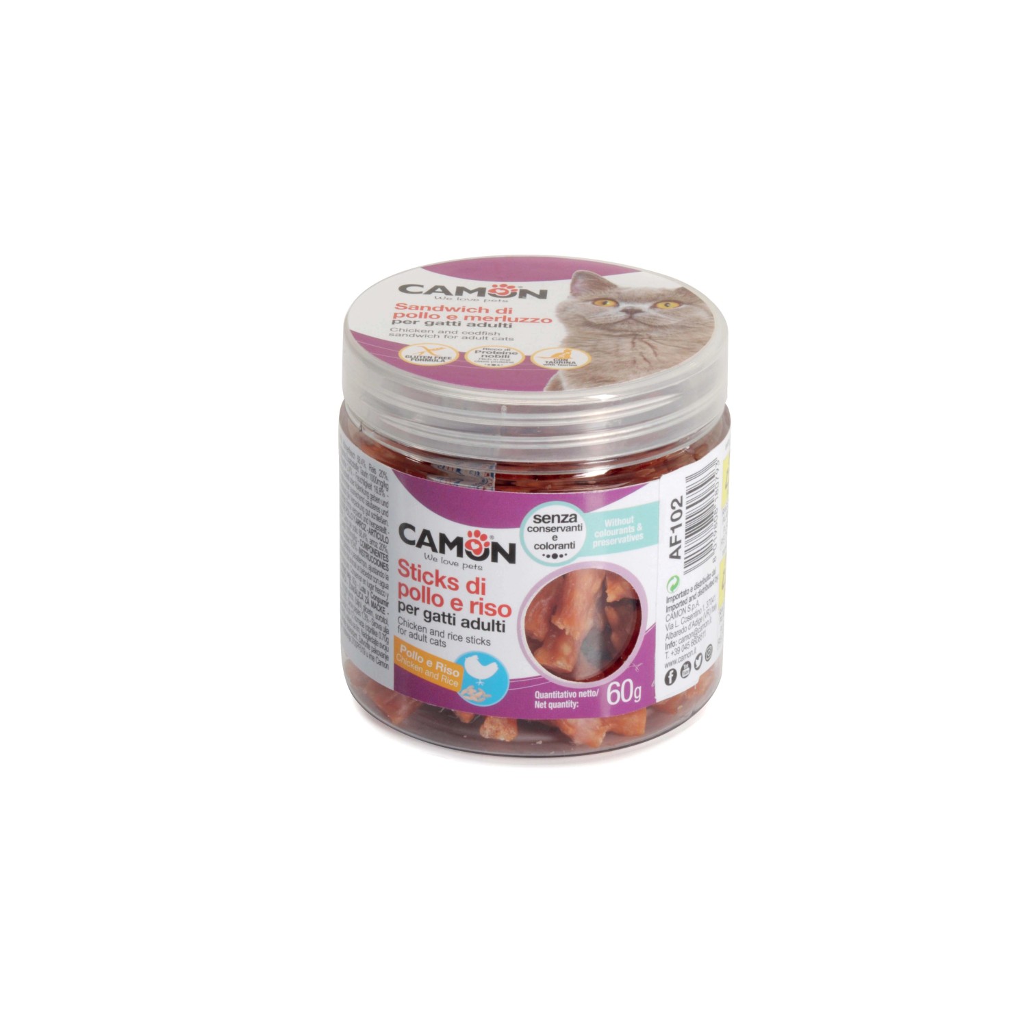 Snack per gatti Camon stick di pollo e riso 60 g acquista da OBI