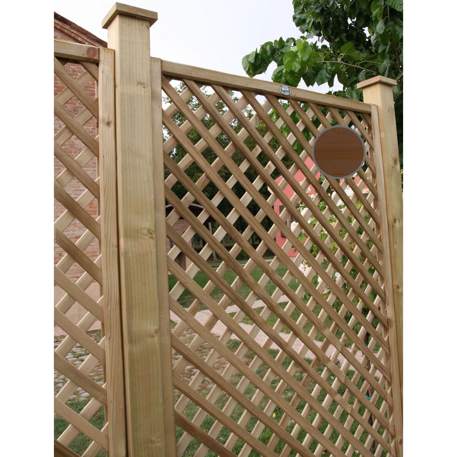 Pannello frangivista "Mediterraneo", colore noce, 100 x 180 cm | OBI