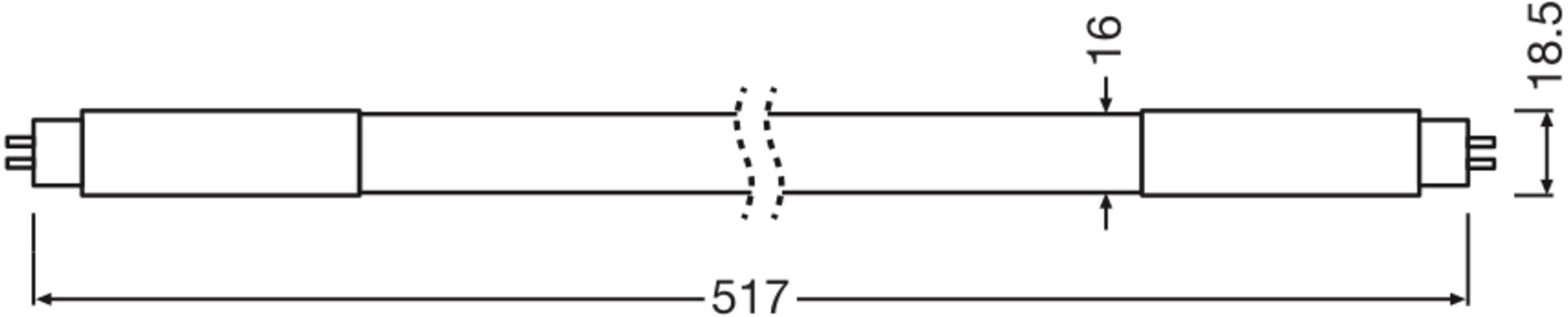 Tubo LED Osram T5 HF L13 CORTO 517 mm 7 W 850 lm 4000 K acquista da OBI