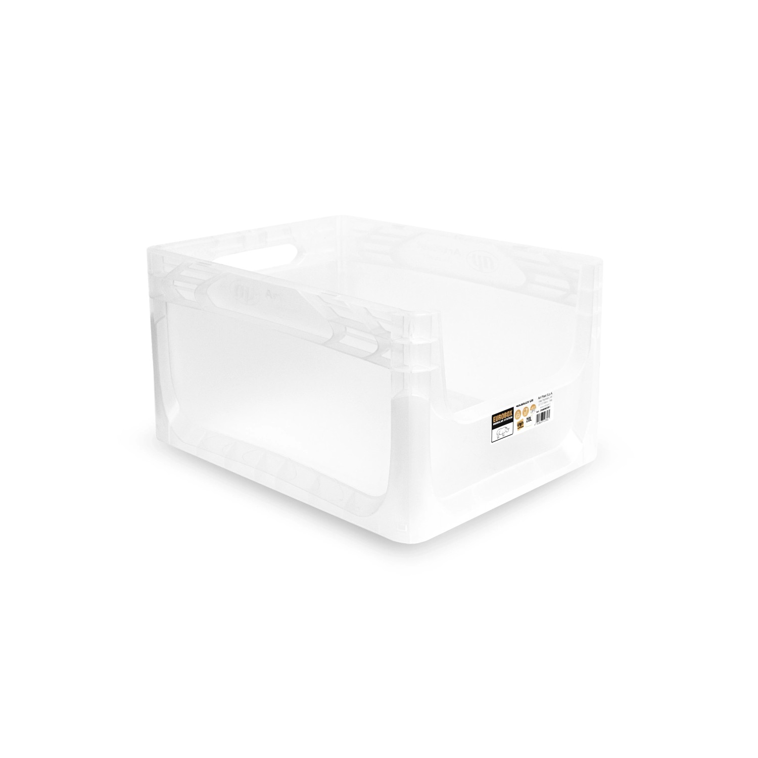 Contenitore in plastica Eurobox 40x30x22 cm trasparente acquista da OBI