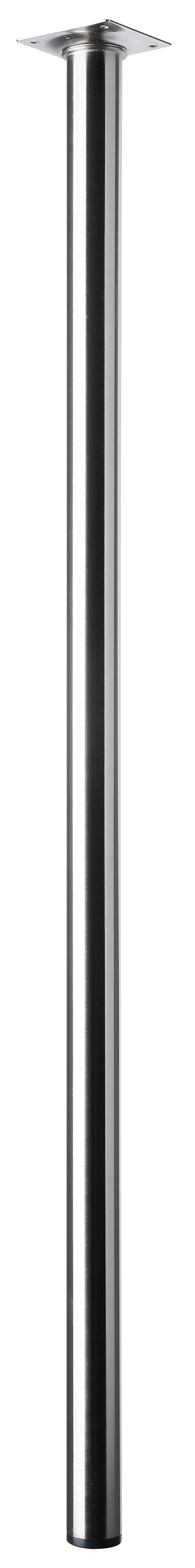 Gamba da tavolo con piastra di montaggio in acciaio inox Ø 30 x H 800 ...