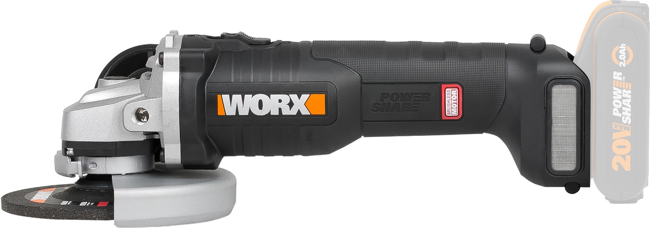 Smerigliatrice angolare a batteria Worx WX812.9 125mm 20V - solo corpo macchina acquista da OBI