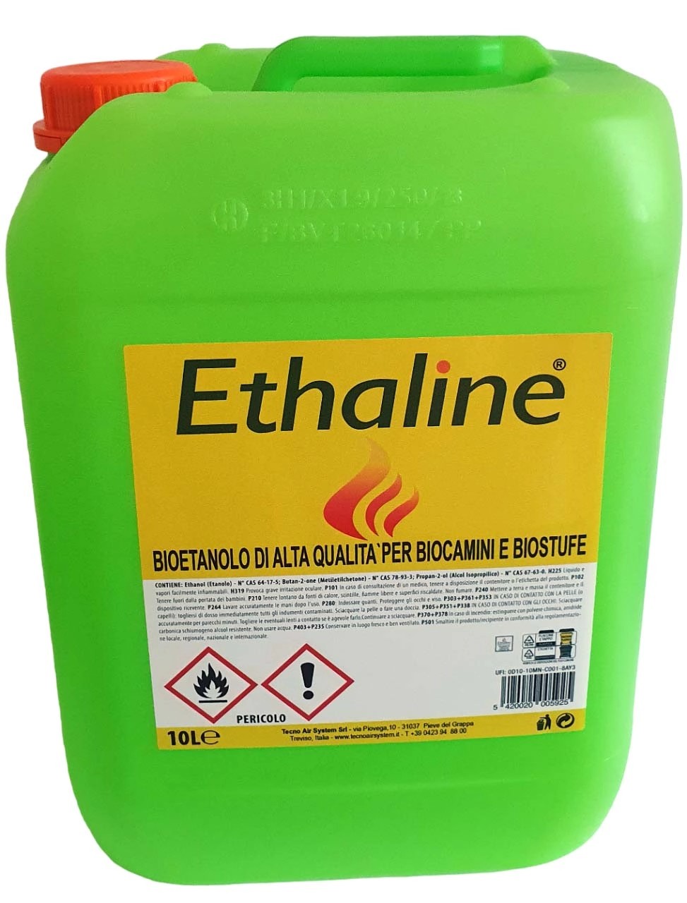 Bioetanolo Ethaline Tanica da 10 litri per biocamini e biostufe ...