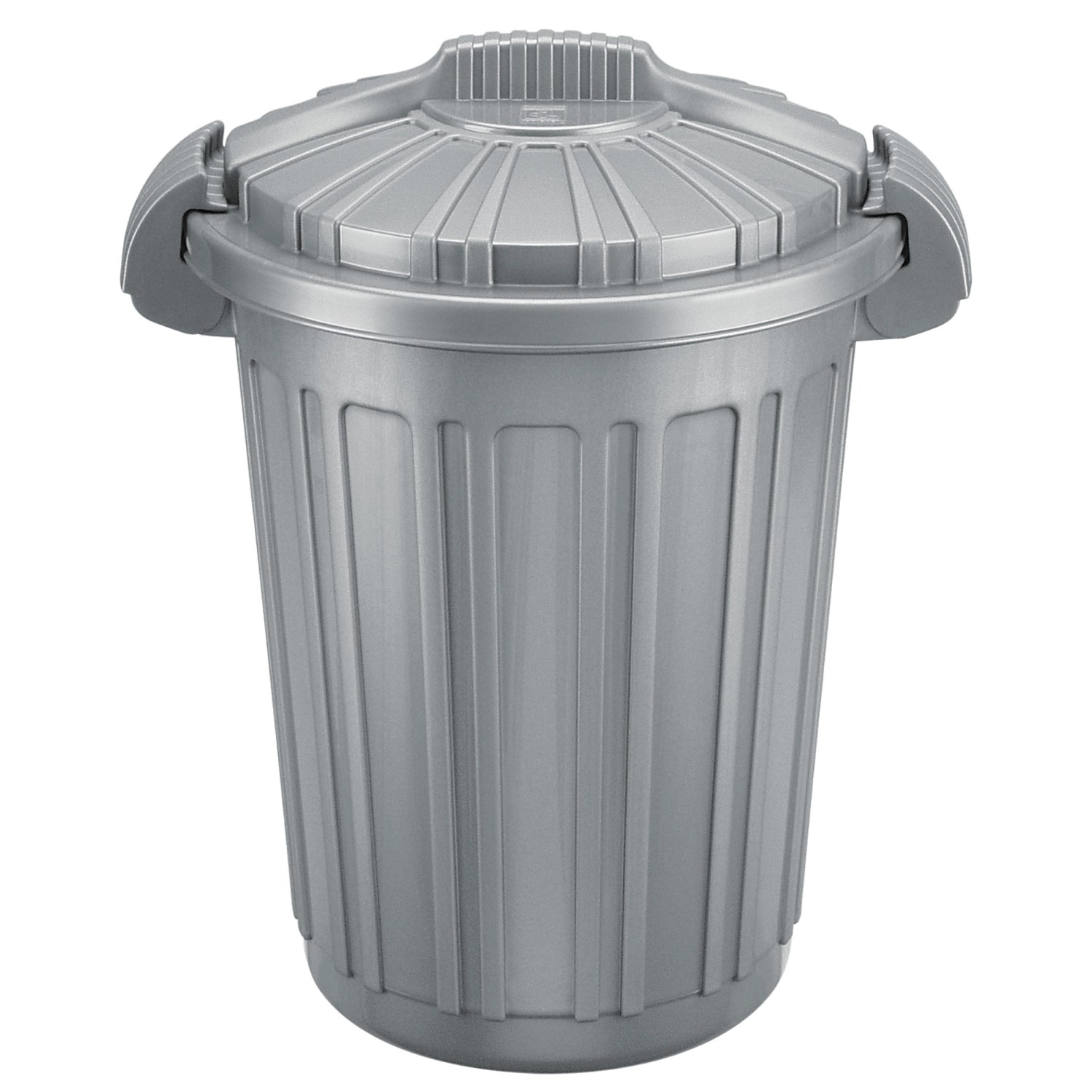 Bidone universale Tontarelli Teo 46 l con coperchio argento acquista da OBI