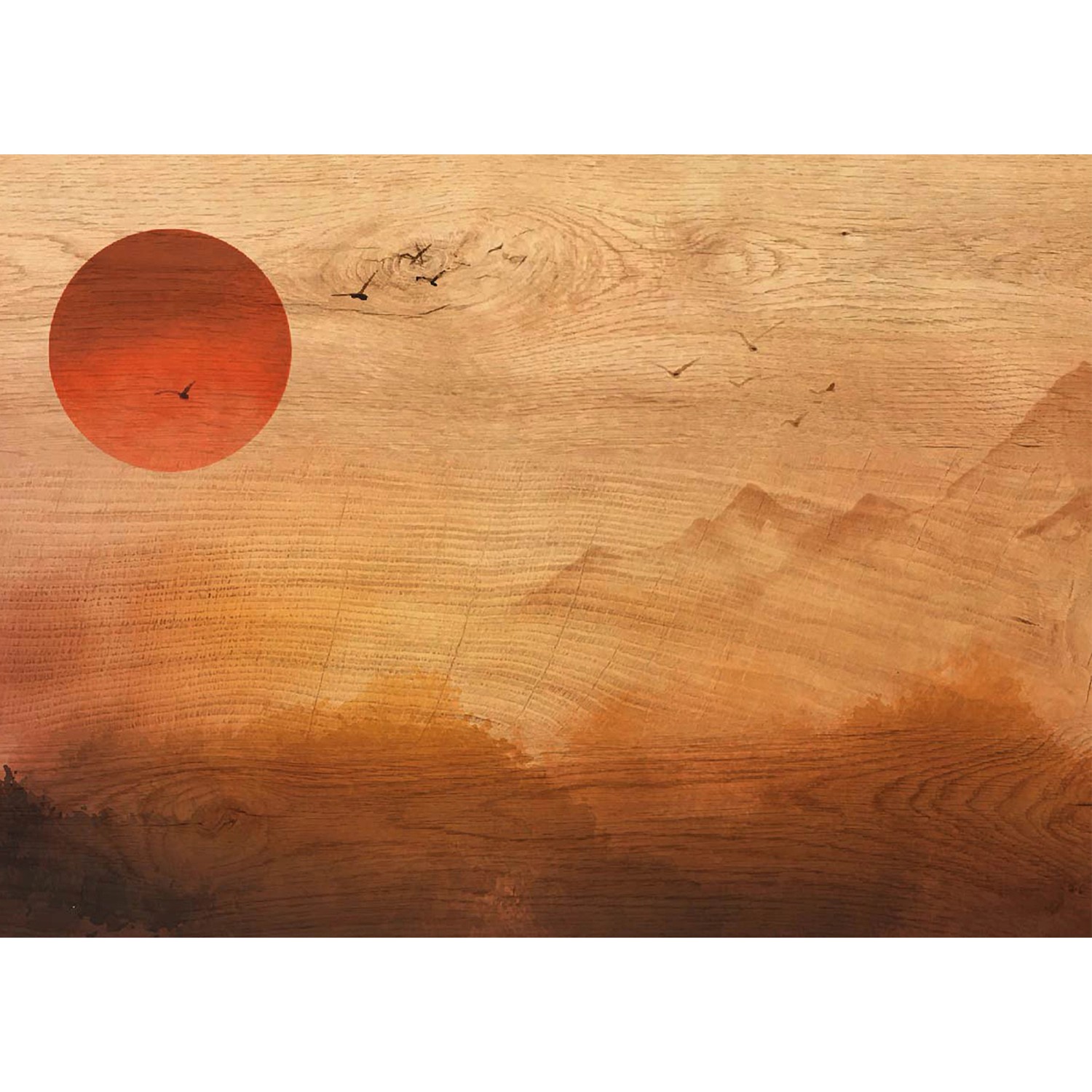 Quadro in legno Red Sunset 1 pz 30x42 cm | OBI
