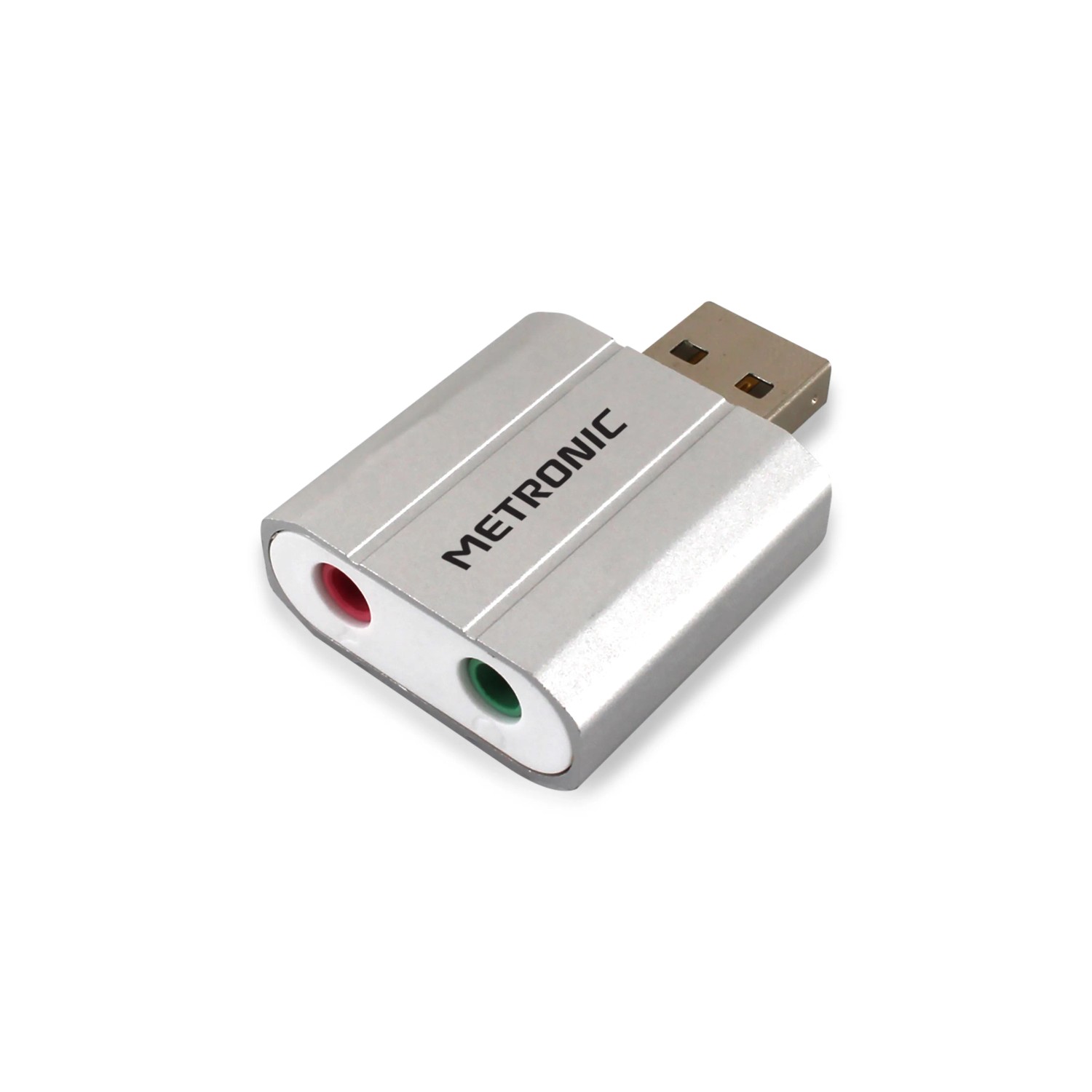 Adattatore audio USB a jack 3,5 mm PC grigio | OBI