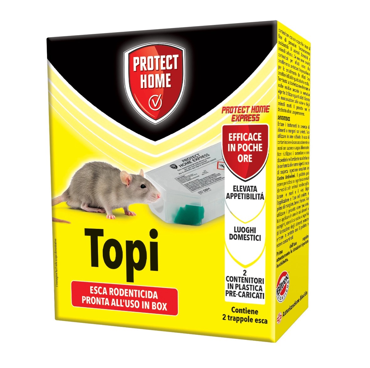 Esca rodenticida in box pronto all uso 2 pz acquista da OBI