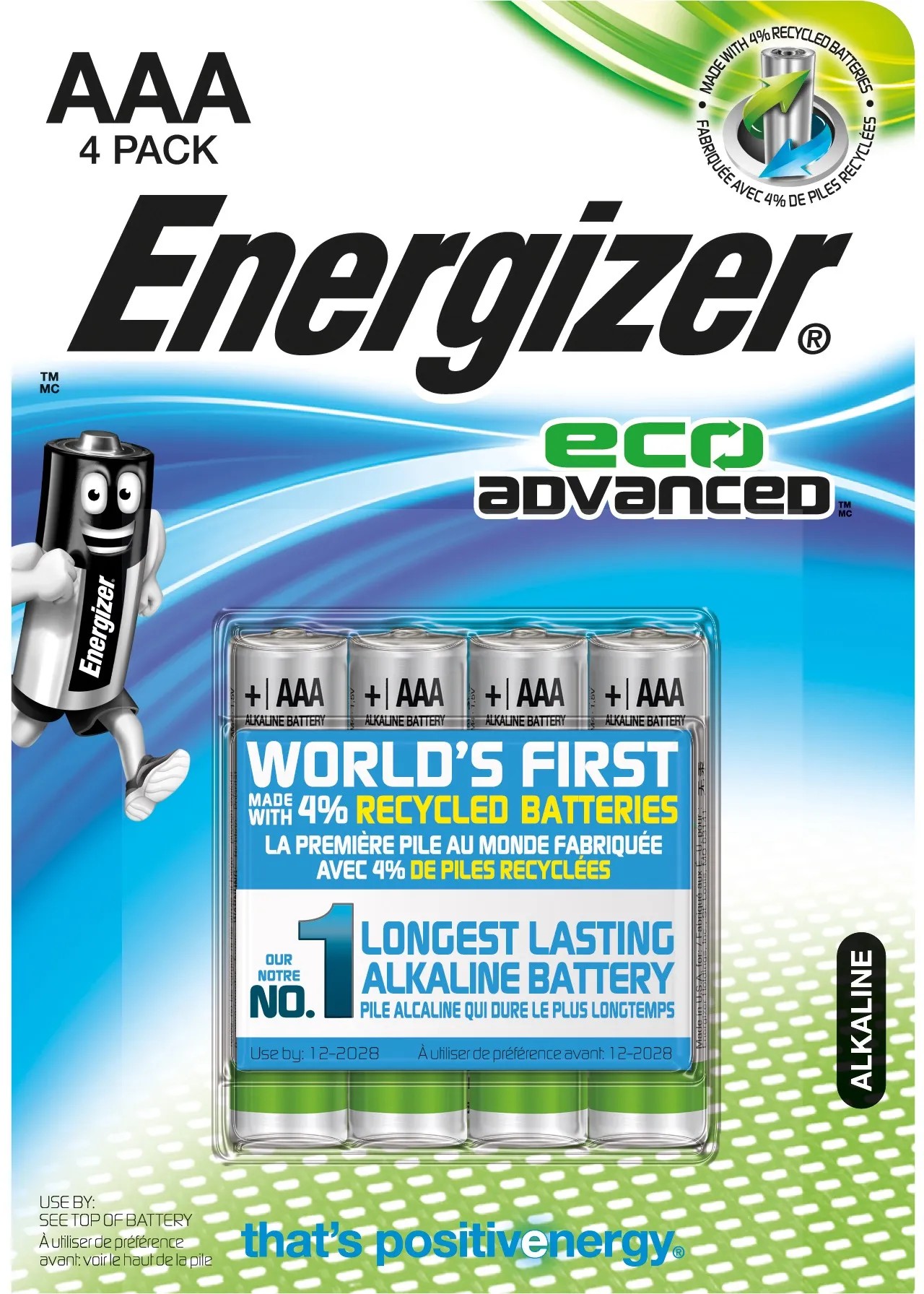Energizer batteria alcalina Eco-Advanced AAA mini stilo 4 pz | OBI