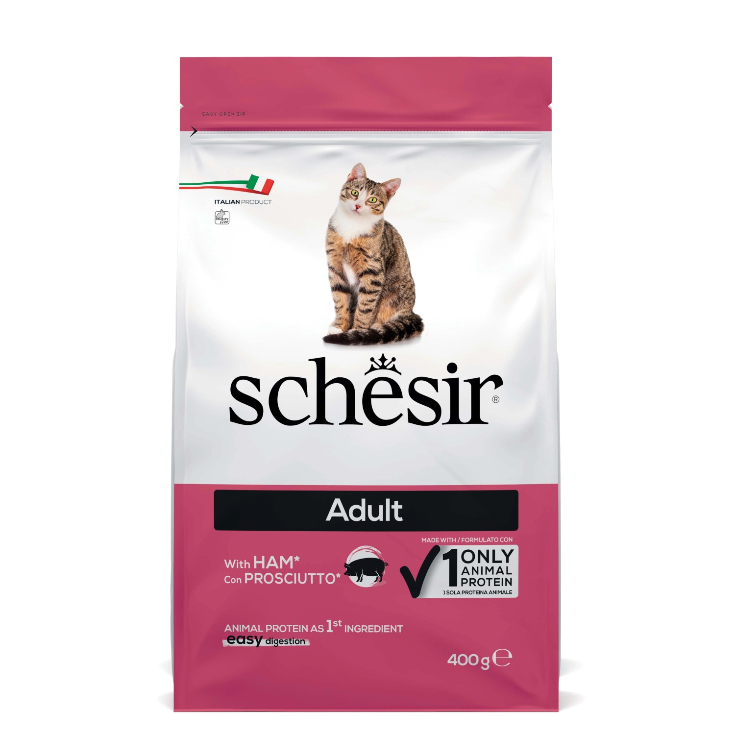 Croccantini per gatto Schesir Adult con prosciutto 400 g acquista da OBI