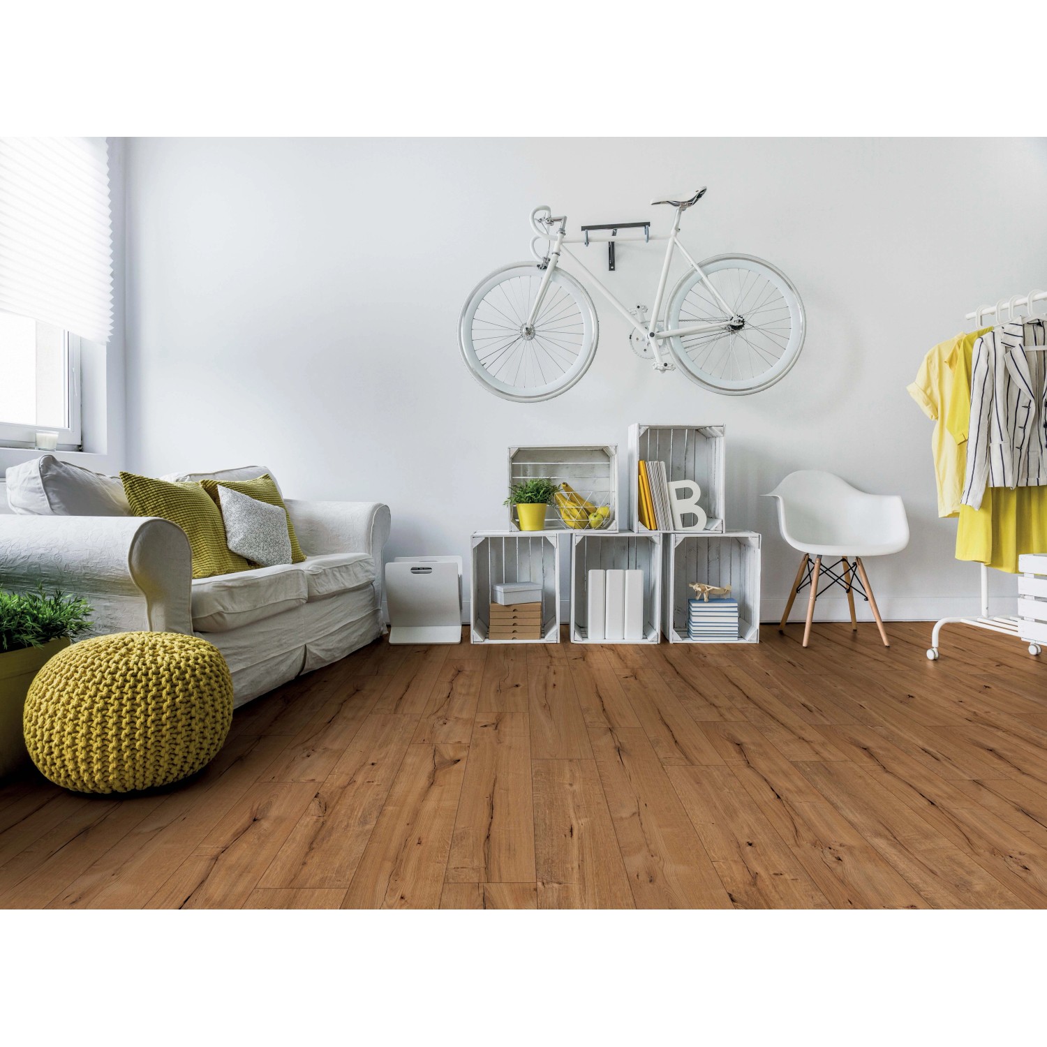 Pavimento SPC Oak Livorno Solid rovere scuro sp 5 mm 121,8x24,2 cm ...