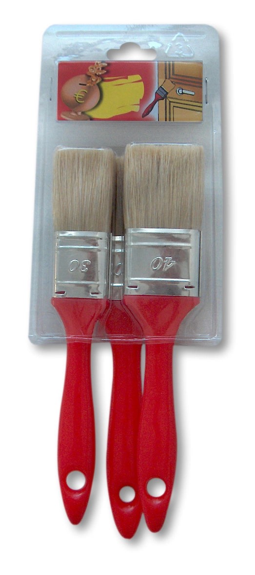 Kit 3 pennelli plastica rossa misure 30-40-50mm acquista da OBI