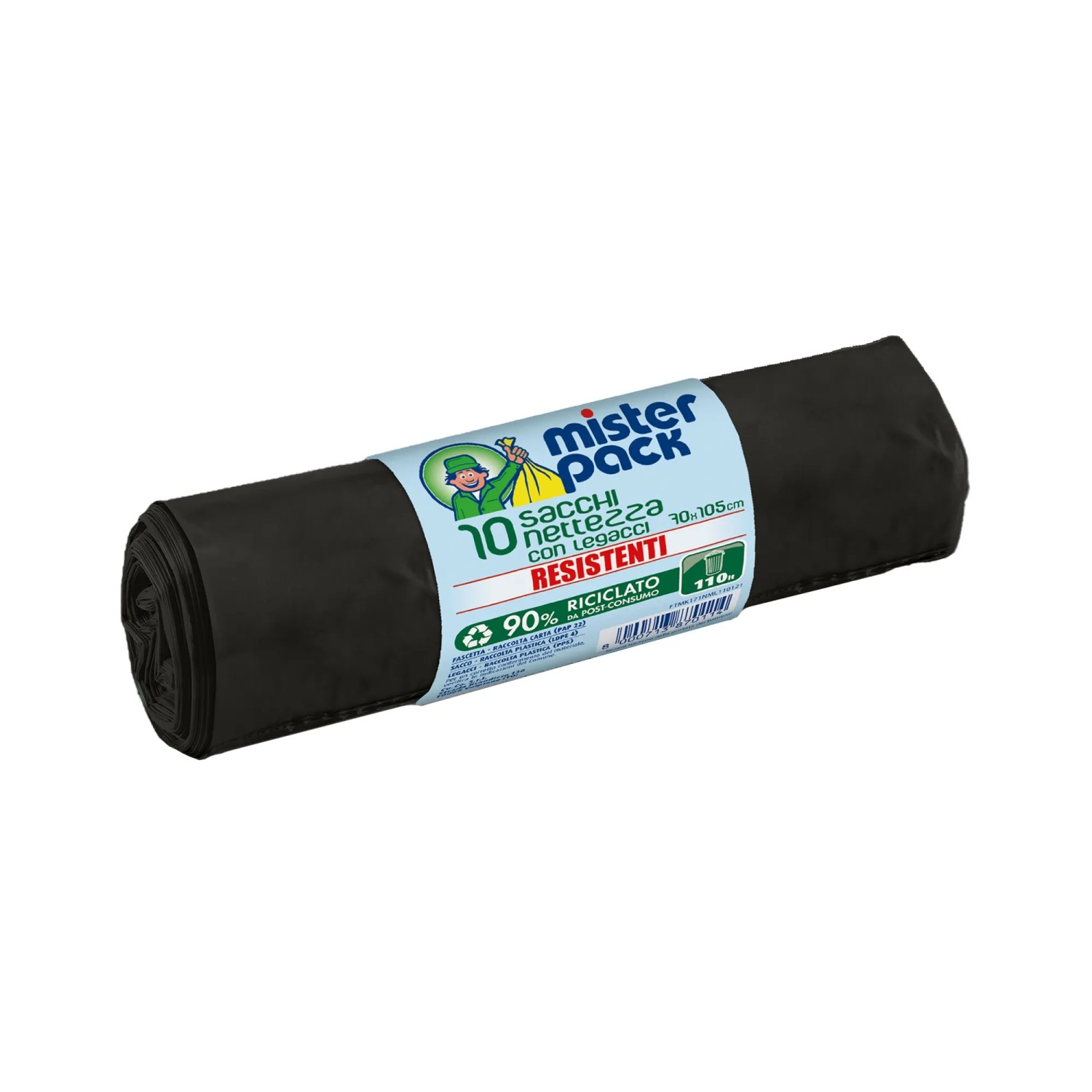 Sacchi spazzatura resistenti Misterpack 110 l nero 10 pz acquista da OBI