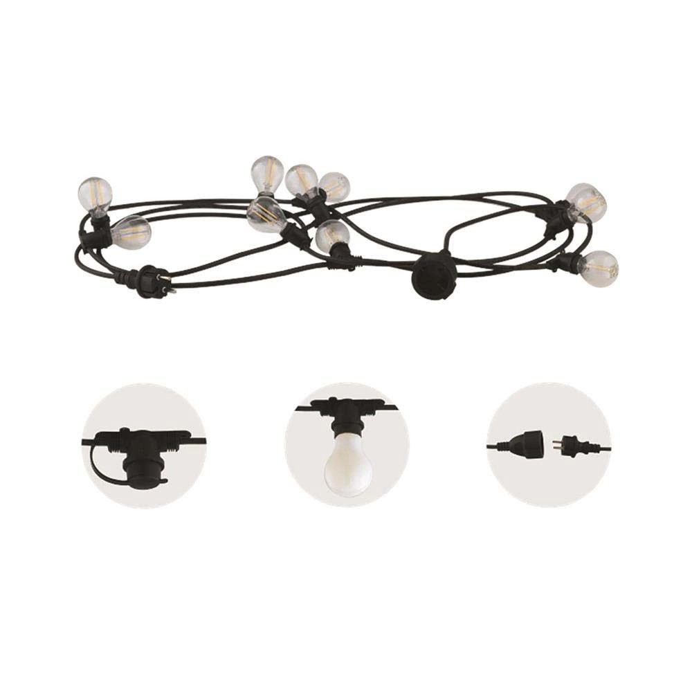 Catena luminosa da esterno 10 attacchi 10 m acquista da OBI