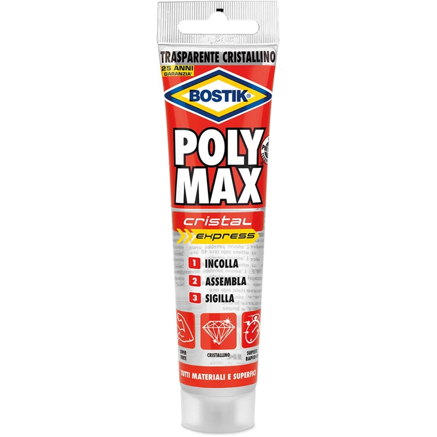 Colla universale tubo Bostik Poly Max Cristal Express 115 g acquista da OBI
