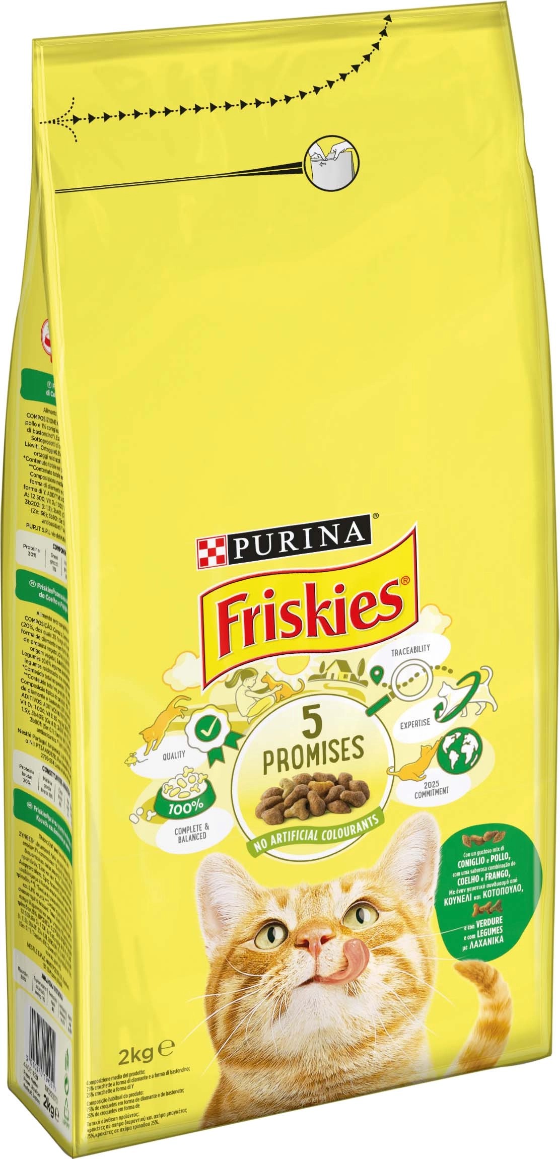 Croccantini per gatto Purina Friskies con coniglio, pollo e verdure 2 kg | OBI