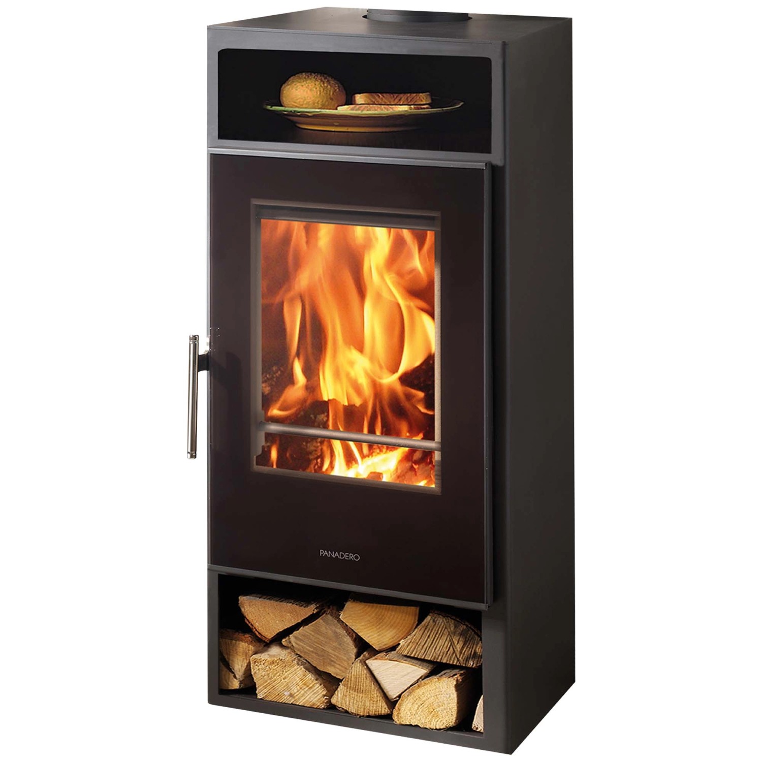 Stufa a legna con presa d`aria esterna Asti Scaldapiatti 5 Ecodesign 7 ...