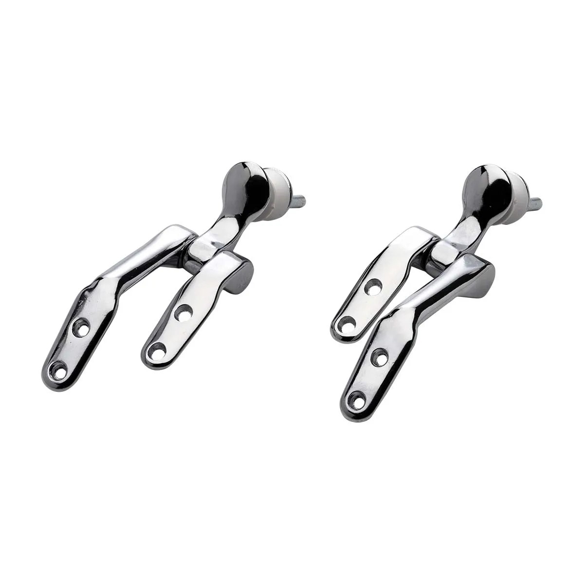 Coppia di cerniere fisse in metallo cromato lucido per conca acquista ...