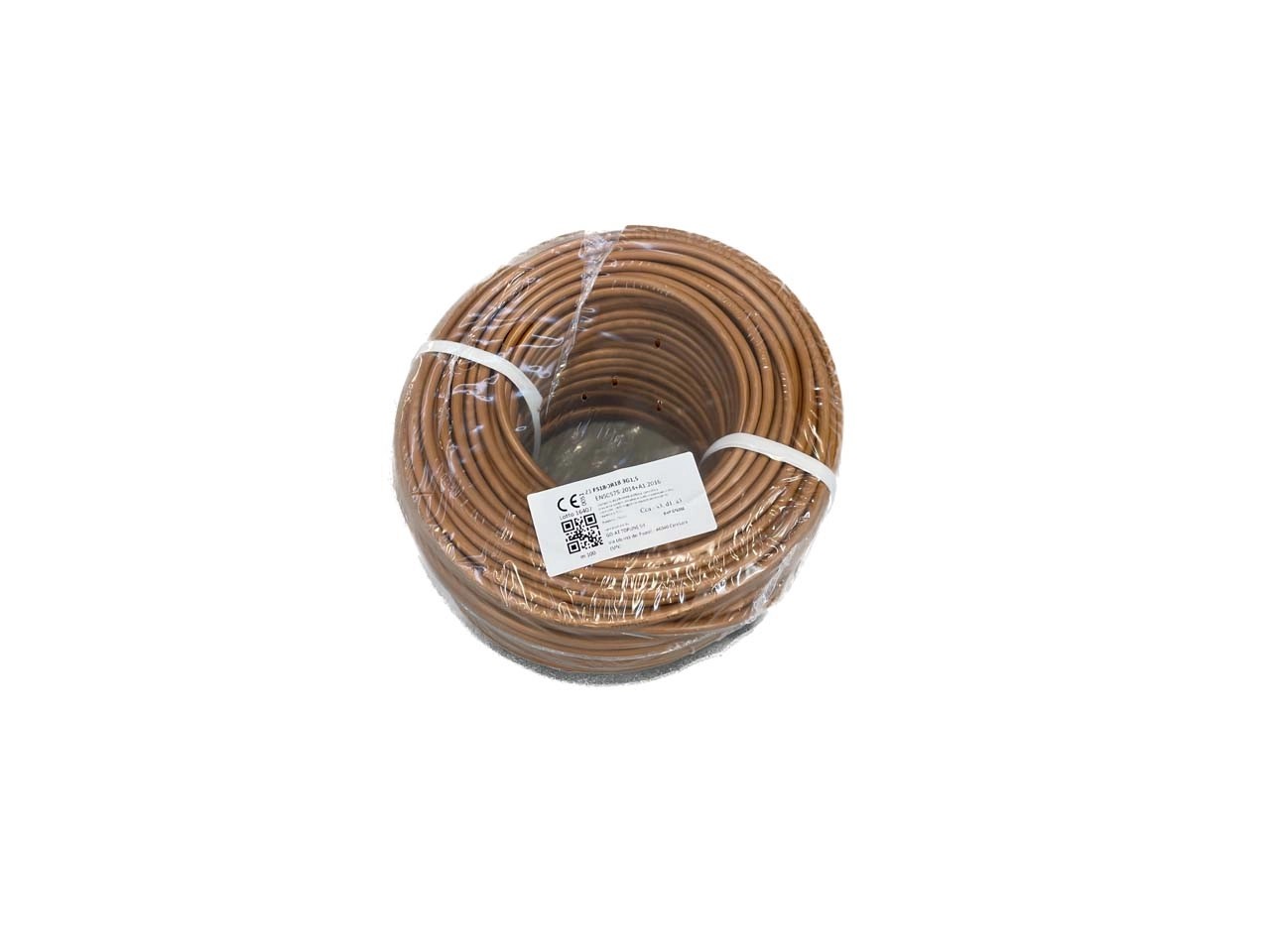 Cavo FS18OR18 3x1,5 mm² 100 m in matassa marrone acquista da OBI