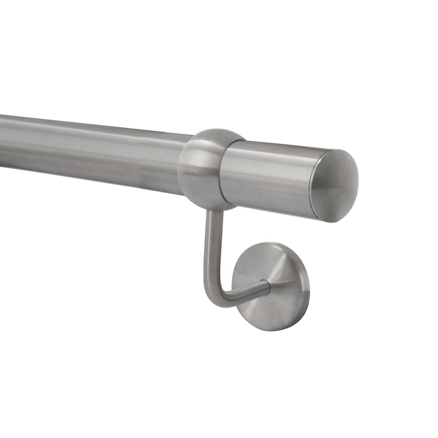 Corrimano 3 m supporto ad anello acciaio inox satinato con kit di montaggio acquista da OBI