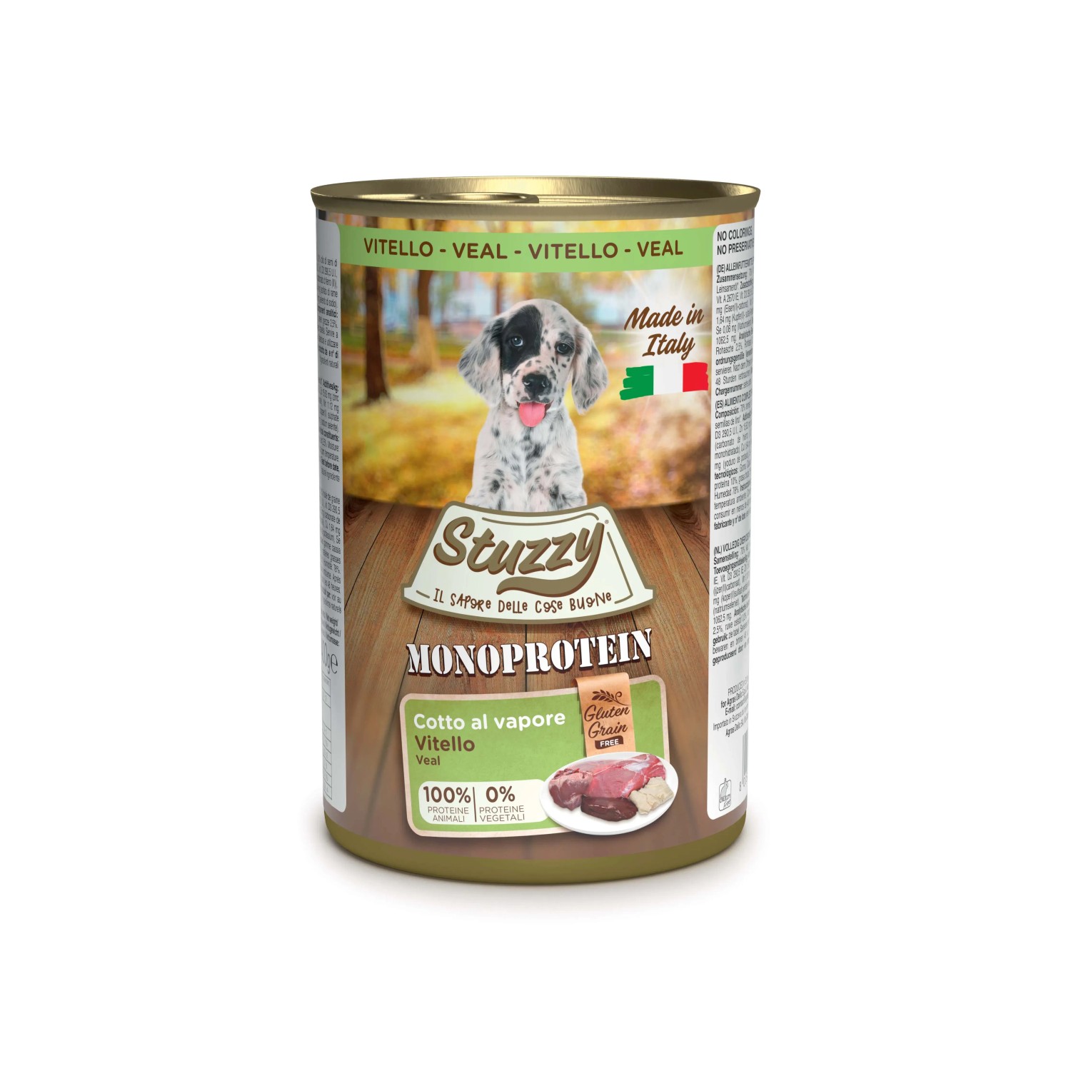 Cibo umido per cani Stuzzy Monoprotein Puppy Vitello Fresco lattina 400 g acquista da OBI