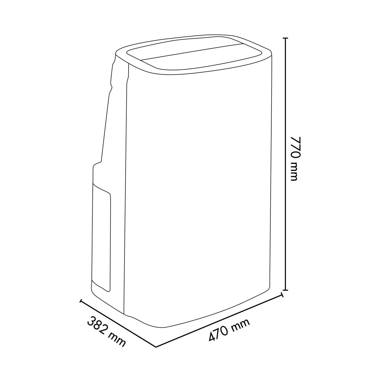 Climatizzatore portatile Argo Odin Plus pompa di calore e Wifi 13000 ...